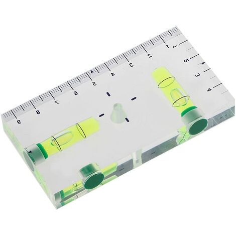 Mini niveau à bulle magnétique transparent à deux directions de haute ...