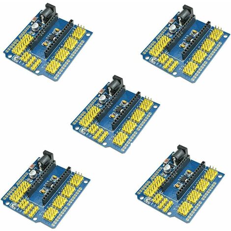 5PCS Expansion Sensor Shield Module Compatible for Arduino UNO R3 Nano I/O