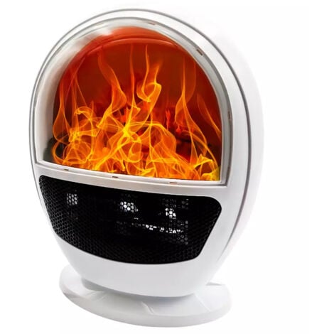 MAKA Stufa elettrica portatile 1500W effetto camino a basso consumo ...