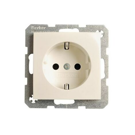 Berker socket schuko S.1 brillante polar blanco