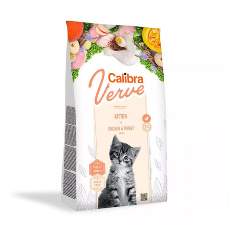 Calibre Cat GF Verve Kitten Chicken Turchia 3,5 kg