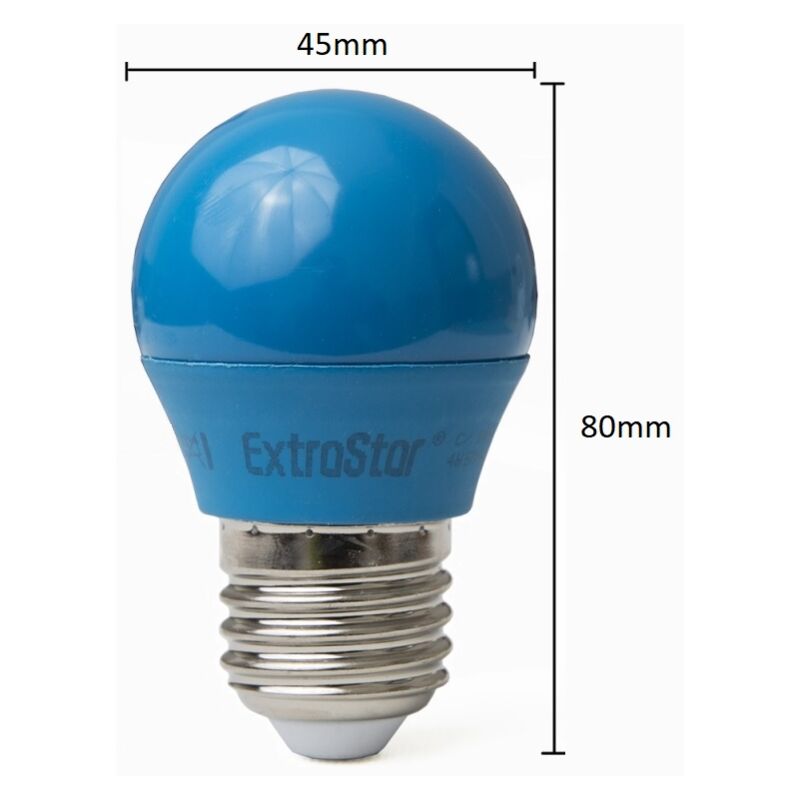 4W Blue LED Golf Ball Modern Coloured Light Bulb E27