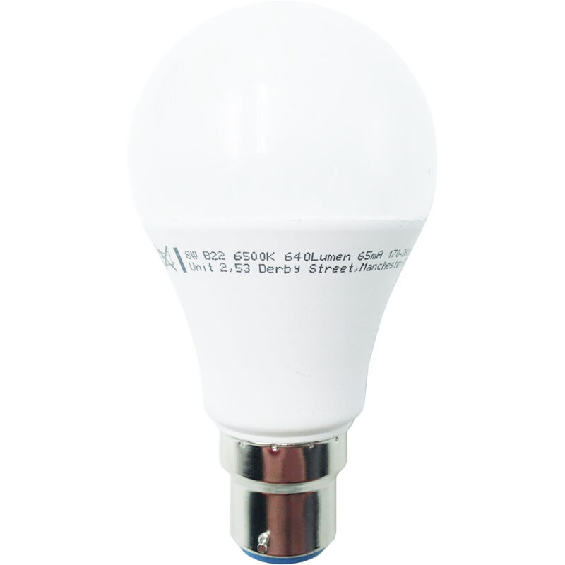 15W LED A60 Ball Bulb Daylight 6500K B22