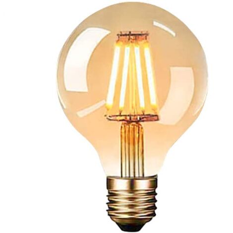6W LED Filament Ball Bulb E27, 125 x 175mm, 2200K