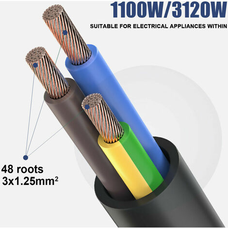 4 Sockets Cable Reel with Cable 3G1.25, 15M, Over-Heat Protection