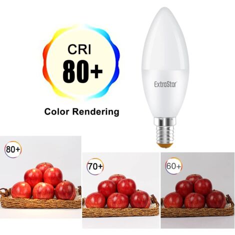 4W LED Candle Bulb E14,6500K, Daylight (Pack of 3)