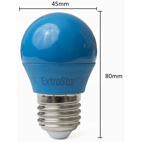 4W Blue LED Golf Ball Modern Coloured Light Bulb E27