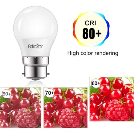 7W LED G45 Golf Ball Bulb B22 Daylight 6500K