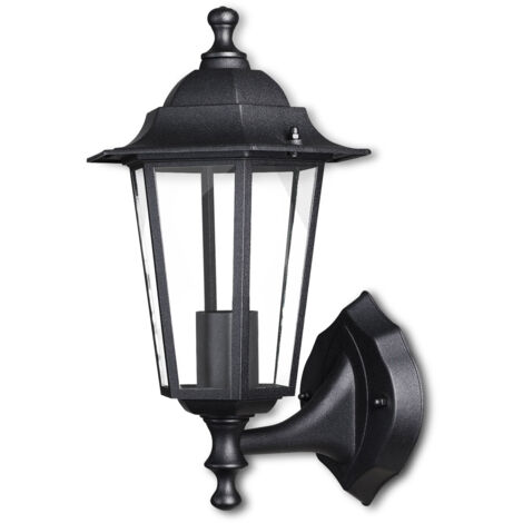 Extrastar Outdoor Wall Lantern Garden light Black IP44 (6W filament ...