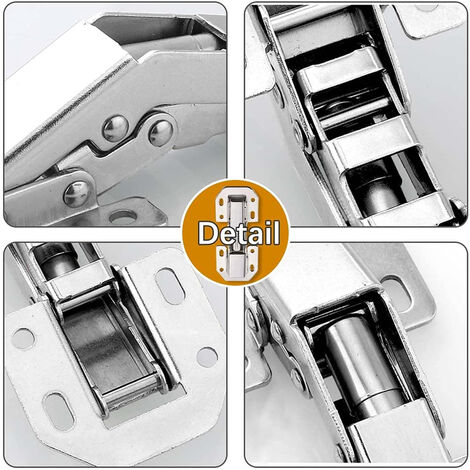 8 Pezzi Cerniere per Ante 90 Gradi con Viti Cerniera per Mobili da ...