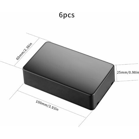 GDRHVFD 6 Pcs Junction Boxes, Plastic Electronic Enclosures Project ...