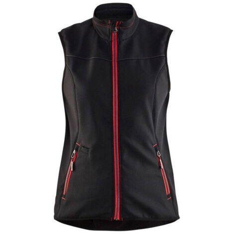 Veste softshell sans manches femme BLAKLADER 3851 - Noir / Rouge - 2XL