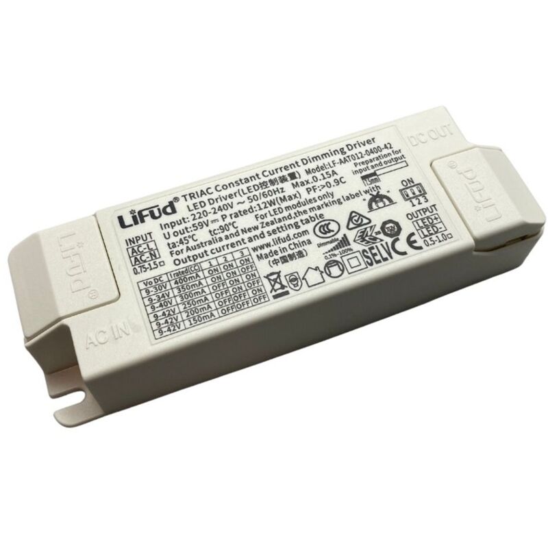 Driver Dimmable Triac 220-240V Dip Switch 12 W