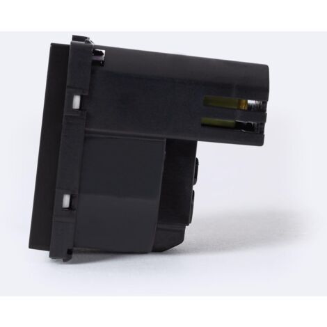 Prise avec USB Schuko Type F Modern Noir