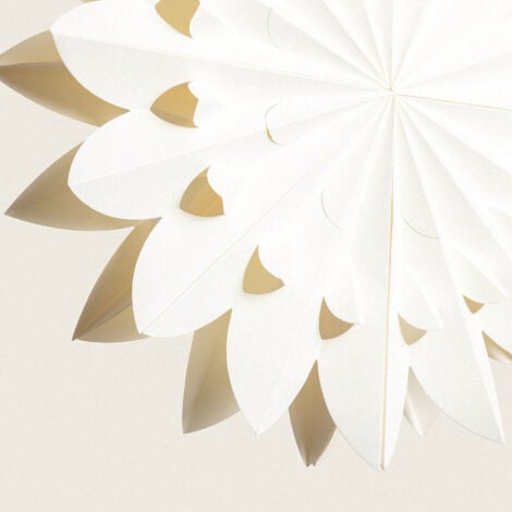 Étoile LED Carton à Pile Capella Blanc