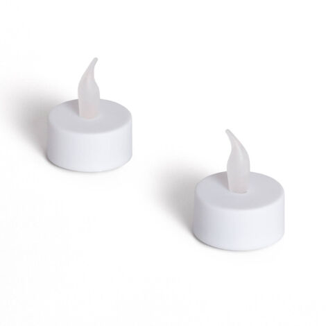 Pack 2 Bougies LED Mini à Piles Hobley Blanc