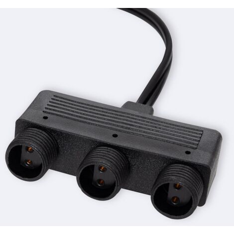 Connecteur Triple EasyFit 12V Noir