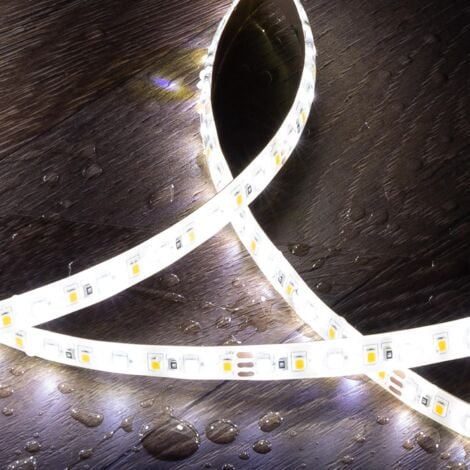 Ruban LED 24V SMD CCT 120 LED/m 5m 10W/m 800lm/m Largeur 10mm Coupe ...