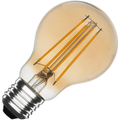 Ampoule LED Filament E27 8W 720 lm A60 Gold No Flicker 2700K Blanc chaud