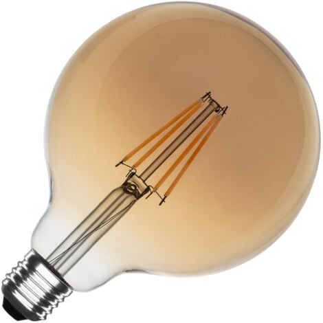 Ampoule LED Filament E27 8W 750 lm G125 Gold No Flicker 2700K Blanc chaud