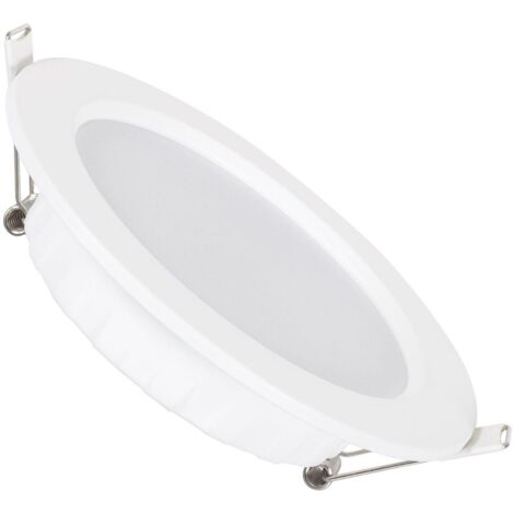 Spot Encastrable Dalle LED Ronde Dimmable Slim 6W Coupe Ø 110 mm Downlight Panel Blanc froid 5500K