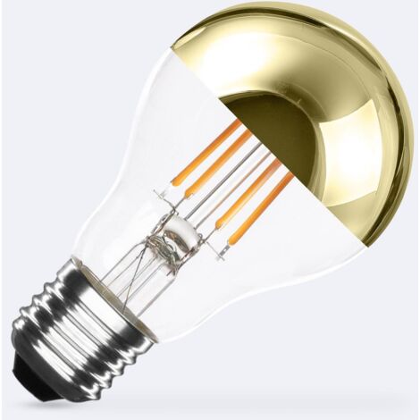 Ampoule Filament LED E27 6W 600 lm A60 Dimmable Gold Reflect No Flicker 2200K Super chaud