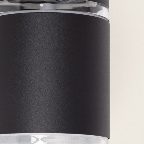 Applique Murale Extérieure Solaire LED Aluminium Gael Noir