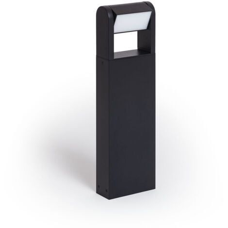 Balise sur Pied Extérieure LED 6W 50cm Aluminium Melbor Noir Noir