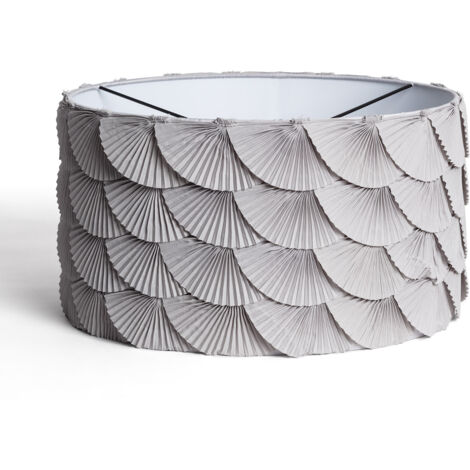 Abat-jour Lampe Toile Anabela Gris