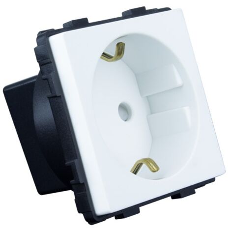 [NO ACTIVAR] Prise Type F Schuko avec Plaque PC Blanc