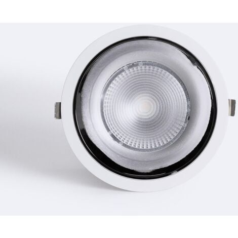 Downlight LED 40W Rond Premium CRI90 LIFUD Coupe Ø 180 mm 2700K Blanc chaud
