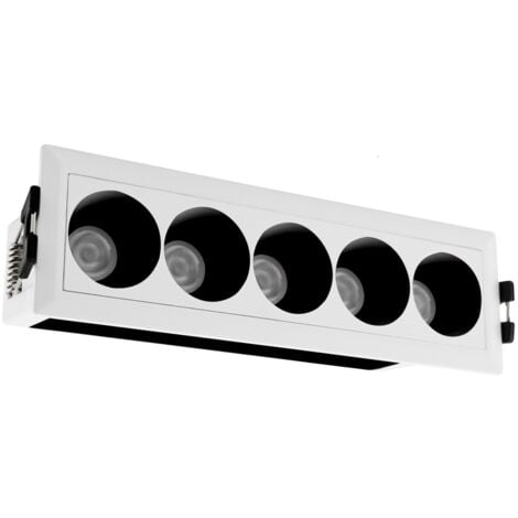 Spot LED Linéaire 7W Encastrable Catyo CRI90 Coupe 140x35 mm 3000K ...