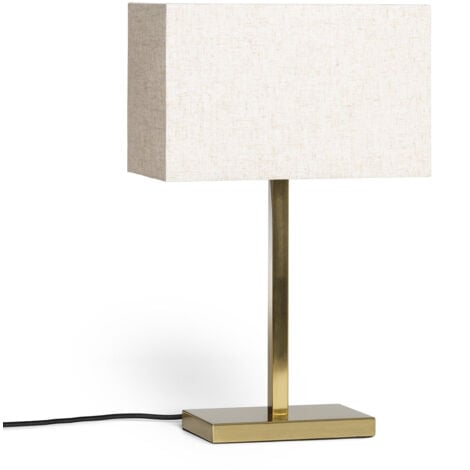 Lampe à Poser Métal et Tissu avec Port USB et Interrupteur Tactile ...