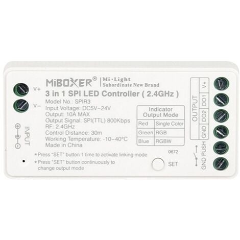 Contrôleur Digital SPI 3-en-1 pour Ruban LED Digital Monochrome/RGB ...