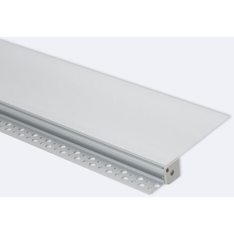 Profilé Aluminium Intégration Plâtre/Placo pour Ruban LED jusqu'à 12 mm ...