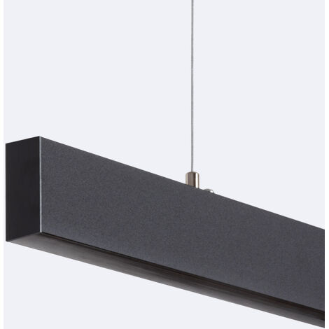 Rail Magnétique 25 mm Suspendu 48V 1 m Noir