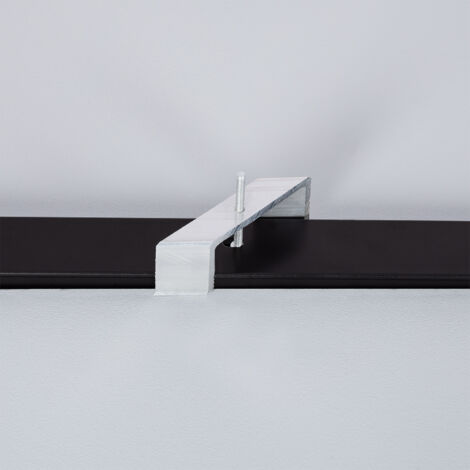 Rail Triphasé Encastrable pour Spots LED 1 Mètre Noir