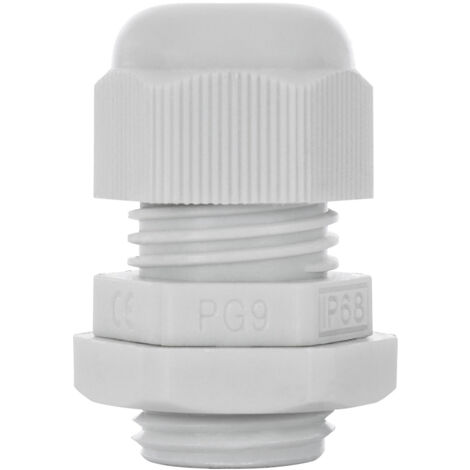 Pack de 10 Presse-Étoupes Nylon IP68 Différentes Tailles PG09