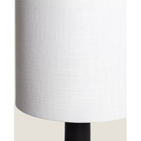 Lampe de salon en porcelaine noire Guldan éclairage tamisé cosy ...
