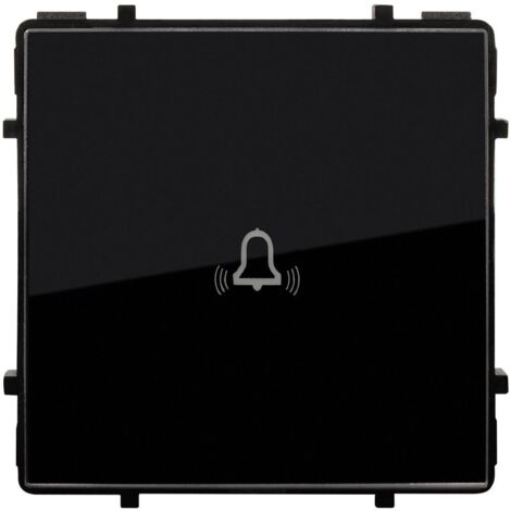 Bouton Poussoir Sonnette Simple Tactile Modern Noir