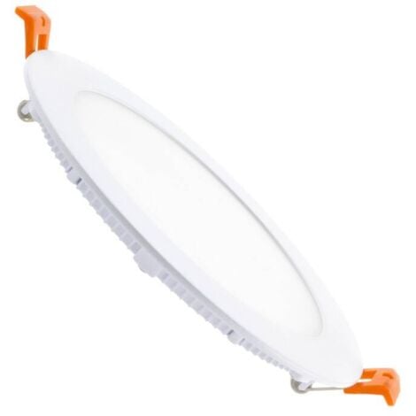 Spot Encastrable PACK Dalle LED Ronde Extra-Plate 12W (4 Un) Downlight Panel Blanc froid 6000K