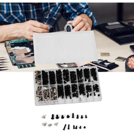 Kit de vis pour ordinateur 360 pièces Assortiment de micro vis cruciformes en acier allié M2 M2.5 M3