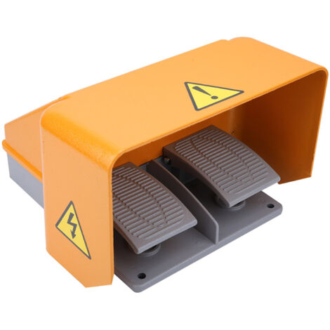 Interrupteur à pédale double YDT1-18 avec coque entièrement en aluminium