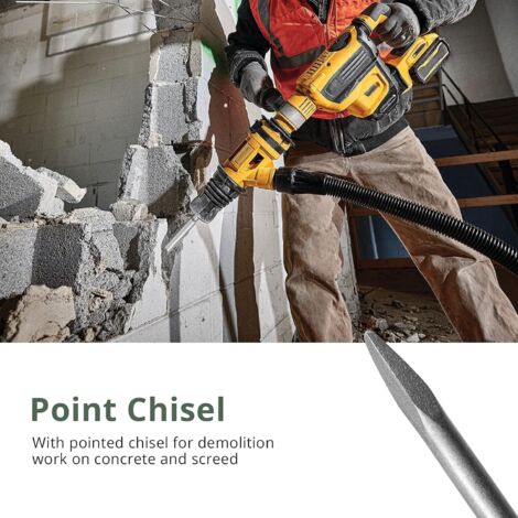 Ensemble de 4 burins à béton, jeu de forets pour marteau perforateur ...