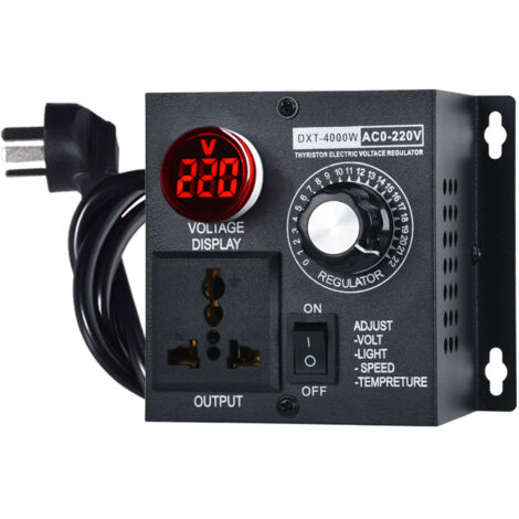 Régulateur de tension électronique Ac220 V 4000 W - Régulateur de ...