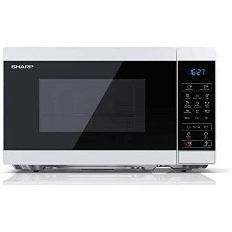 Sharp yc-mg02e-w forno a microonde superficie piana 20 l 800 w blu, bianco - SHAYCMG02EW