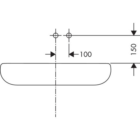 Hansgrohe Talis S Mezclador mural de lavabo, caño de 225 mm (72111000)