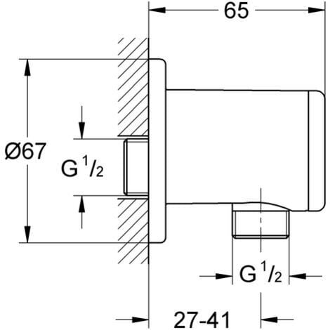 Grohe Relexa Codo empotrado 1/2' (28626000)