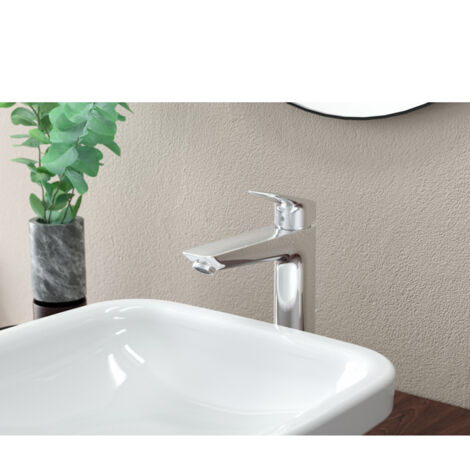 Hansgrohe Talis E 240 Mezclador de lavabo en negro mate, con tirador y ...