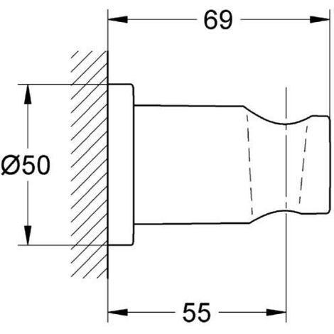Grohe Soporte mural para teleducha Grohe RainshowerÂ® (27074000)